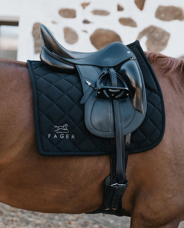 Fager Dressage Saddle Pad Black - Horse Saddle Pad