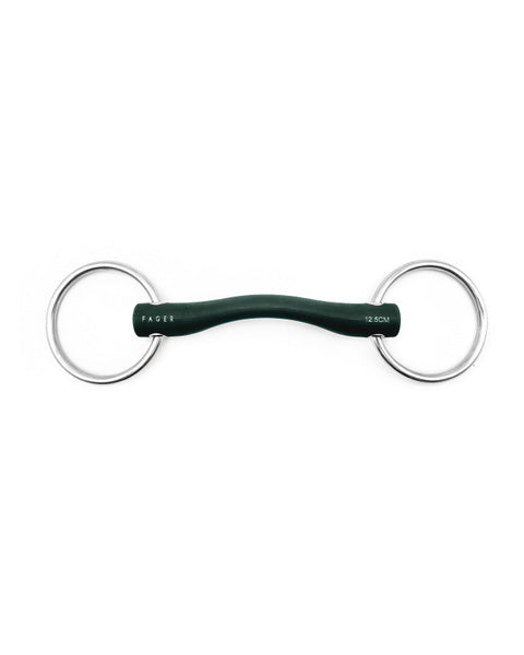 Fager Andrea Loose Ring Bit - Hard Rubber Tongue Relief