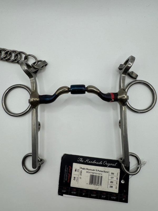 Bombers Rugby Weymouth Pelham Ported Barrel 10cm / 4”