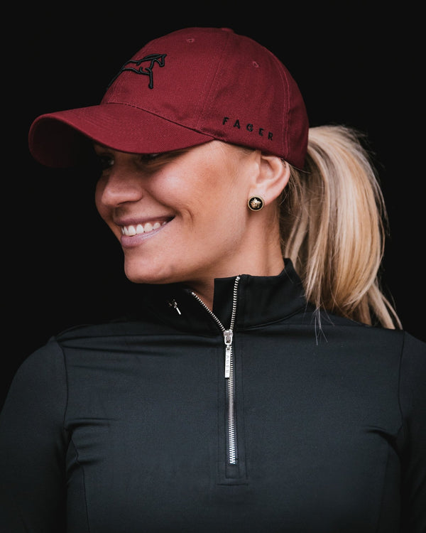Fager Cap Burgundy - Horse Riding Clothing & Apparel